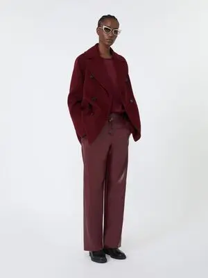 Max Mara Regular Coated Jersey Trousers