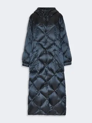 Max Mara Long Puffer In Quilted Water-repellent Fabric