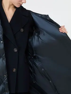 Max Mara Long Puffer In Quilted Water-repellent Fabric