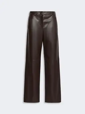 Max Mara Regular Coated Jersey Trousers - Brown