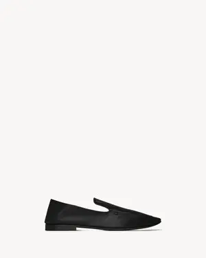 Saint Laurent Alain Slippers In Smooth Leather