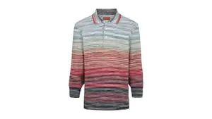 Missoni Zig Zag Long Sleeve Polo Shirt - Multicolor