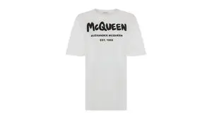 Alexander McQueen Graffiti T-shirt - White