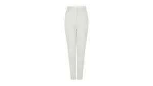 Alexander McQueen High Waisted Wool Pants - Ivory