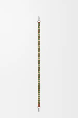 Loewe Woven Strap In Leather Multicolor/green