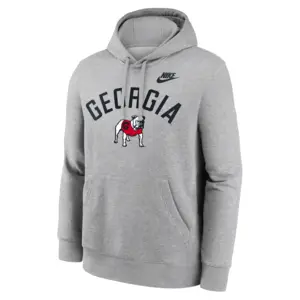 Nike Georgia Legacy Arch Club College Pullover Hoodie - Grey