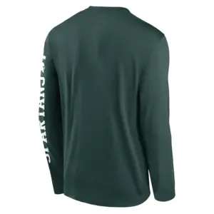 Nike Michigan State Primetime Stack Legend Dri-fit College Long-sleeve T-shirt - Green