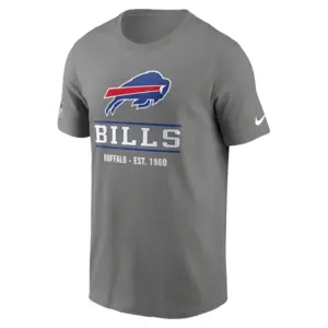 Nike Buffalo Bills Essential Dri-fit Nfl Short-sleeve T-shirt - Grey