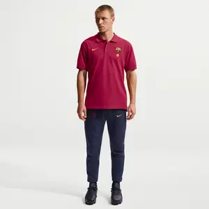 Nike Fc Barcelona Tech Fleece Soccer Jogger Pants - Blue