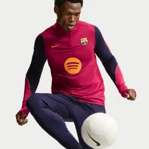 Nike Fc Barcelona Strike Dri-fit Soccer Knit Drill Top - Red