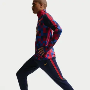 Nike Fc Barcelona Strike Dri-fit Soccer Knit Pants - Blue
