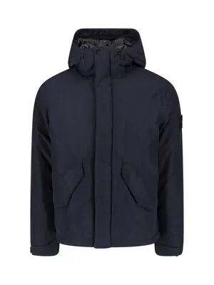 Stone Island Hooded Jacket "micro Reps Ny - Black