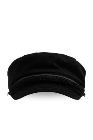 Fendi Cap With Logo - Black