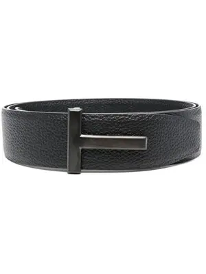 TOM FORD Logo-buckle Belt - Black