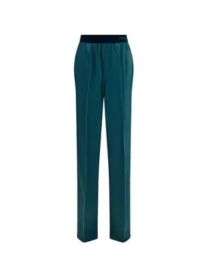TOM FORD Logo-stripe Trousers - Green