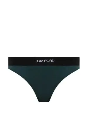 TOM FORD Logo-band Briefs - Green