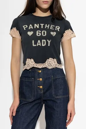 Valentino Garavani Top With Lace Trim