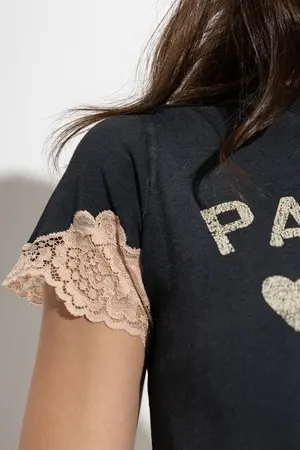 Valentino Garavani Top With Lace Trim