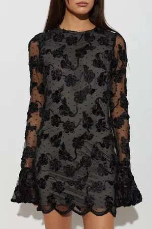 ROTATE BY BIRGER CHRISTENSEN Dress With Floral Motif