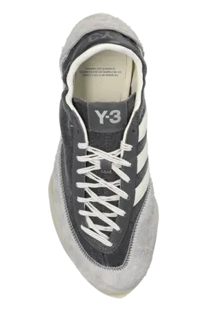 Y3 Tokyo Warped' Suede And Textile Low-top Sneakers - Grey
