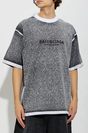 Balenciaga Cotton T-shirt With Logo