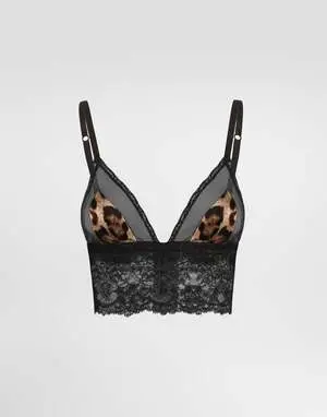 Dolce & Gabbana Leo- Satin Bra - Print