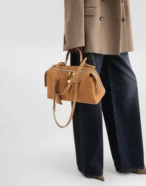 Dolce & Gabbana Medium Vittoria Handbag In Python
