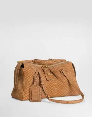 Dolce & Gabbana Medium Vittoria Handbag In Python