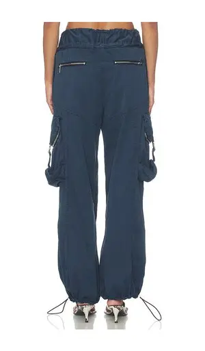 Attico Utility Balloon Pant In Navy
