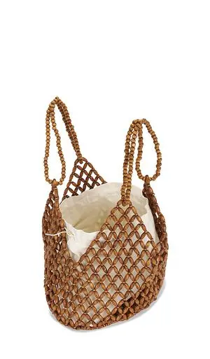 8 Other Reasons Beaded Tote Bag In Tan