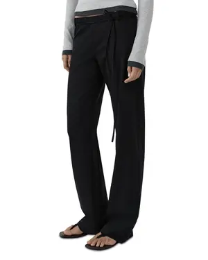 ST. AGNI 90s Rouleau Minimal Wool Pants