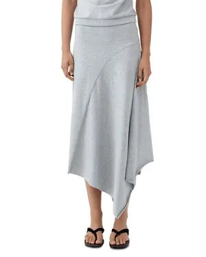 ST. AGNI Asymmetric Drape Skirt