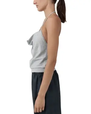 ST. AGNI Cotton Jersey Halter Top