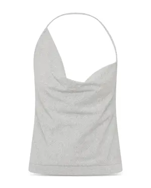 ST. AGNI Cotton Jersey Halter Top