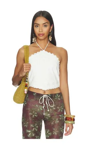 Heartloom Medina Cami In White - Eggshell