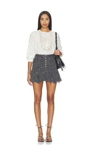 Ulla Johnson Marlowe Long Sleeve Cotton Top In Cream