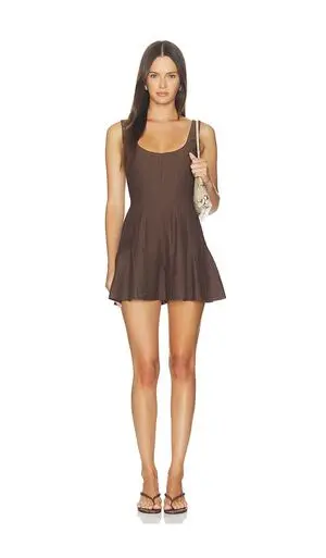 Heartloom Loretta Romper In Chocolate - Espresso