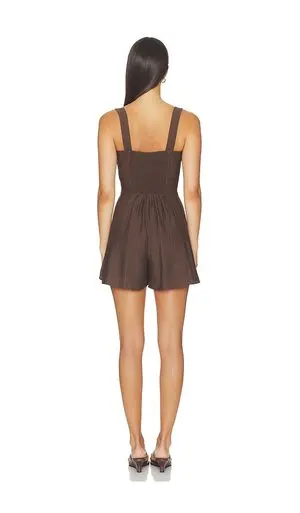 Heartloom Loretta Romper In Chocolate