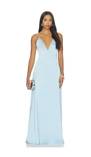 LOVERS AND FRIENDS Gaia Gown In Baby Blue - Light Blue
