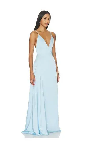 LOVERS AND FRIENDS Gaia Gown In Baby Blue