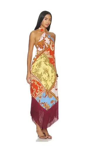 Hemant & Nandita Tie Sash Long Dress
