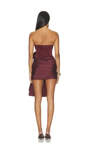 PatBO Taffeta Tarsila Bow Mini Dress