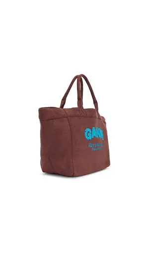 GANNI Xxl Shopper Beach Resort In Brown