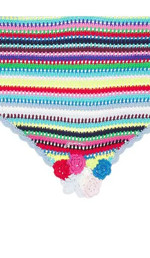 GANNI Triangular Scarf In Multi