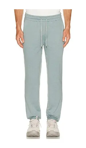 Vuori Ponto Performance 30 Pant In Blue - Misty Blue Heather