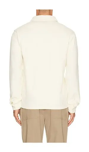 Vuori Waffle Shirt Jacket In Cream