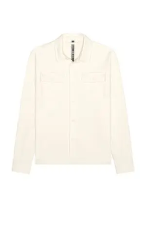 Vuori Waffle Shirt Jacket In Cream