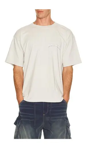 REMINGTON STONE Cash Or Gass Tee In Cream