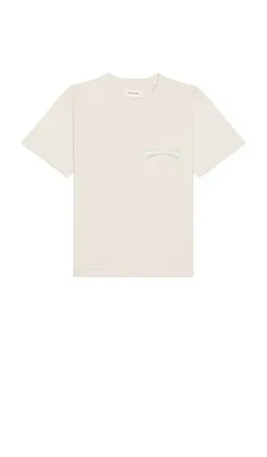 REMINGTON STONE Cash Or Gass Tee In Cream