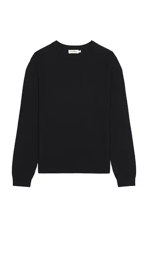 FRAME Textured Crewneck Sweater In Blue